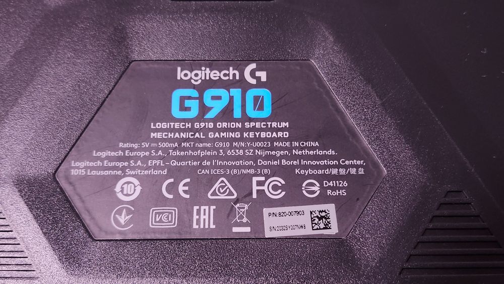 Logitech G G910 Orion Spectrum mechanische Gaming Tastatur (Gebraucht) in Brig für CHF 22 – mit ...