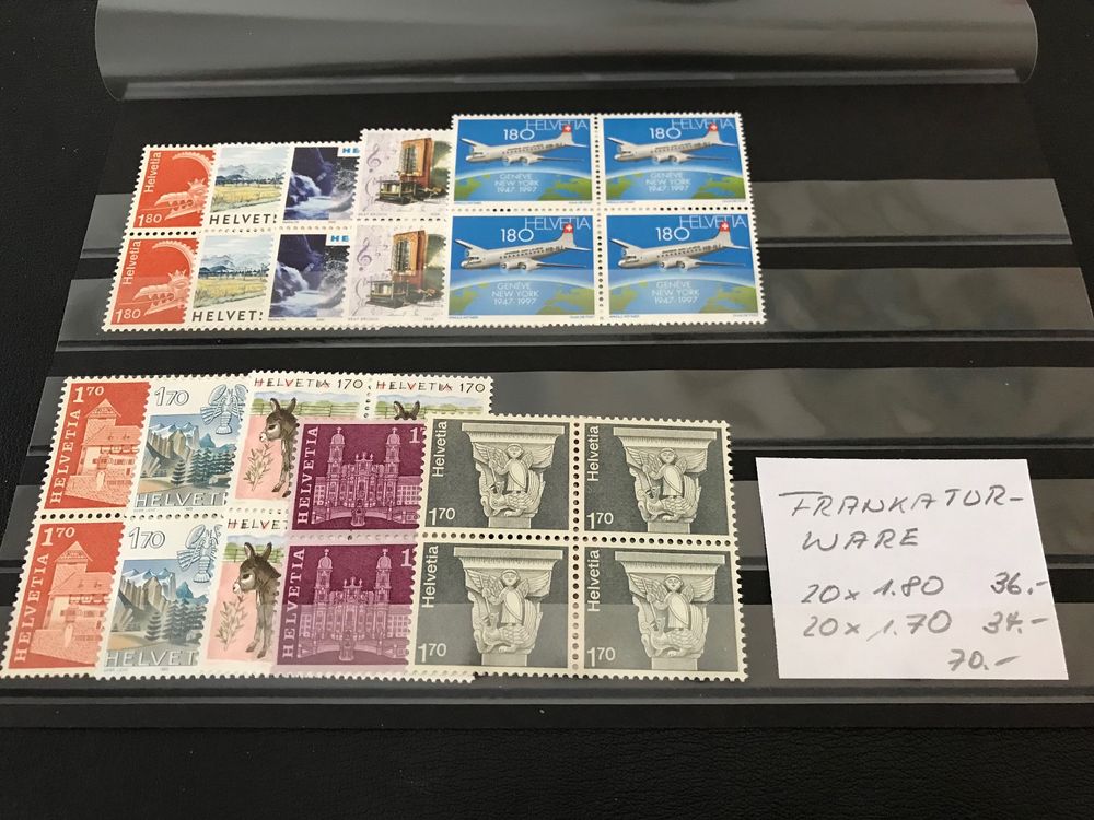 FRANKATURWARE - HOHE WERTE, Viererblöcke (Neu (gemäss Beschreibung)) in Stallikon für CHF 54 ...