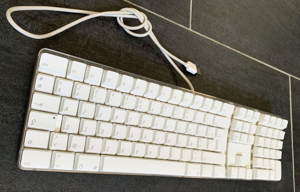 Clavier vintage Apple layout 'Azerty' (France) /parfait état (D ...
