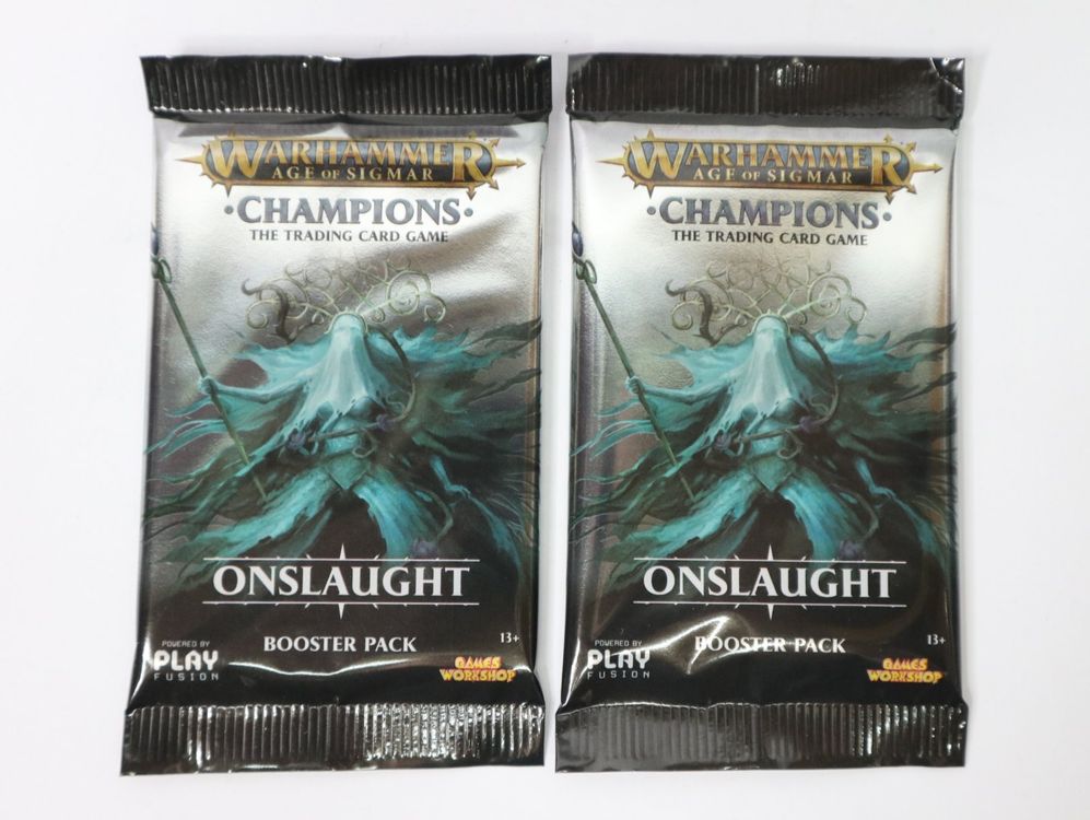 2x Boosterpackung Warhammer Trading cards Onslaught (Neu und ...