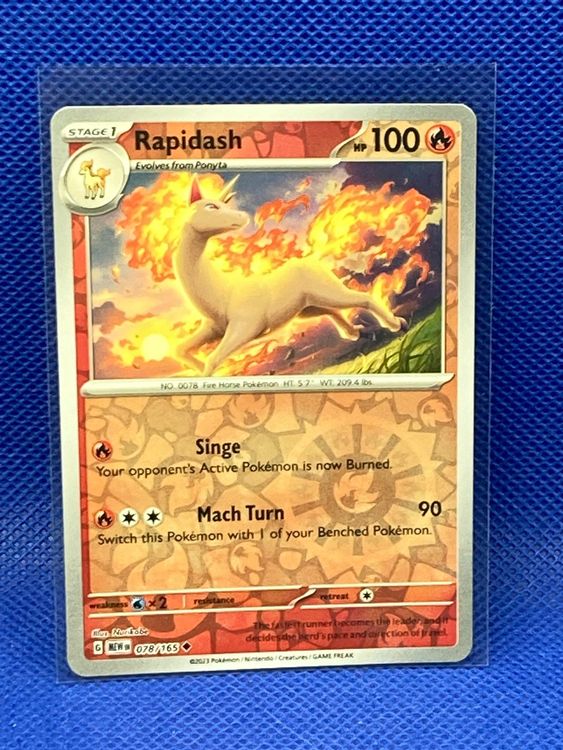 Pokemon 151 Rapidash Reverse Holo 078 / 165 | Kaufen auf Ricardo