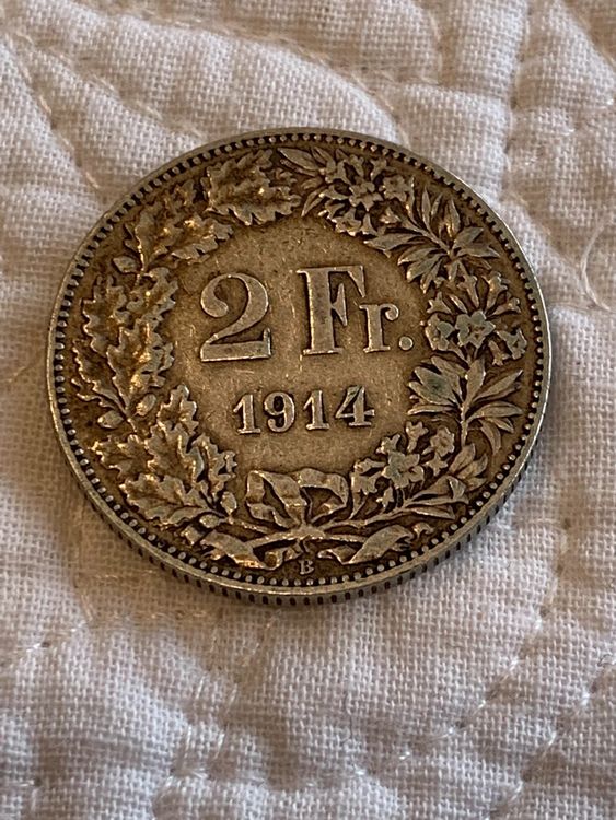 2 Franken Silbermünze 1914 | Kaufen auf Ricardo