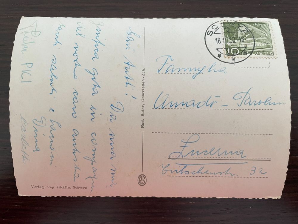 SCHWYZ Tea Room und Conditorei Haug, Colonialwaren "Post" (Gebraucht ...