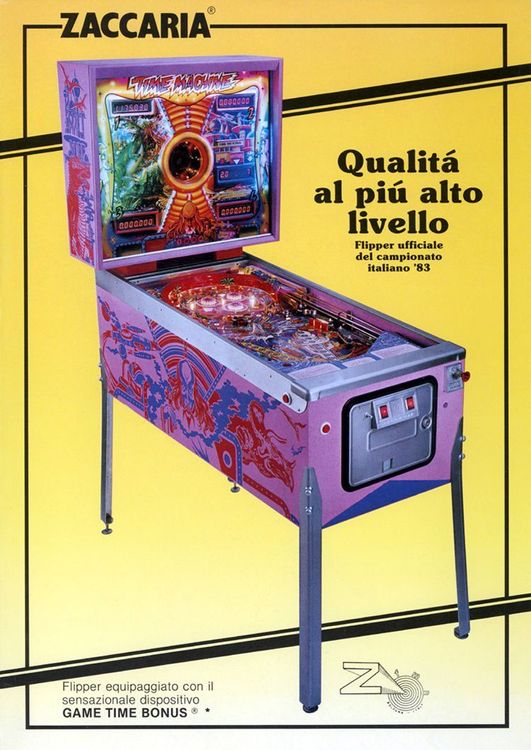 Zaccaria TIME MACHINE Pinball 1983 Lorenzo Rimondini ab 1.-- (Gebraucht ...