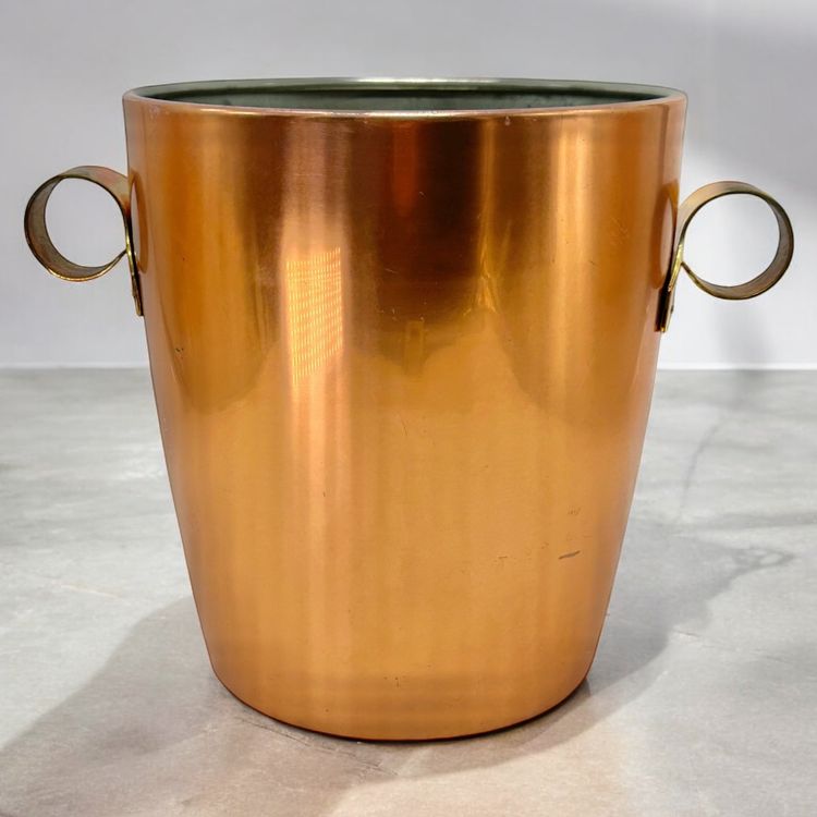 Seau à champagne SIGG vintage en cuivre poignées laiton 1970 (Gebraucht ...