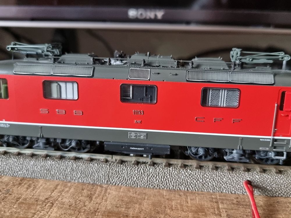 Roco 73370 SBB CFF Re 4/4 II rot 11193 Digital Sound Zimo DC (Gebraucht ...