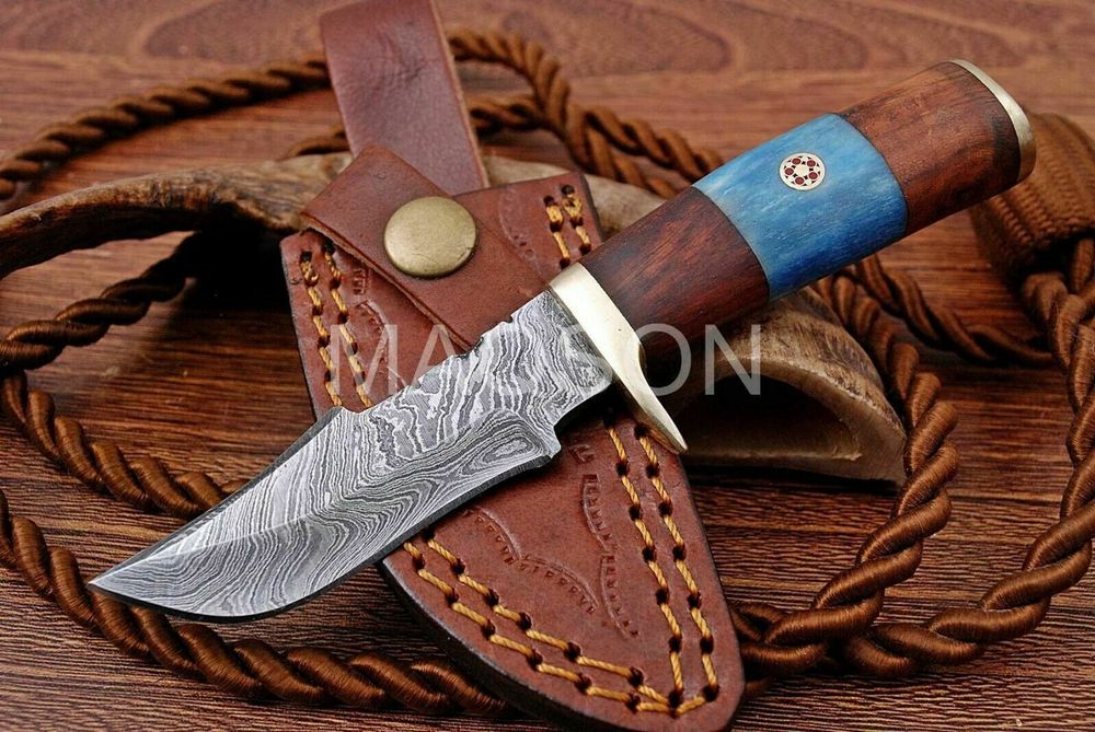 Damast Messer Damaszener Stahl Jagd Messer Damascus | Kaufen auf Ricardo