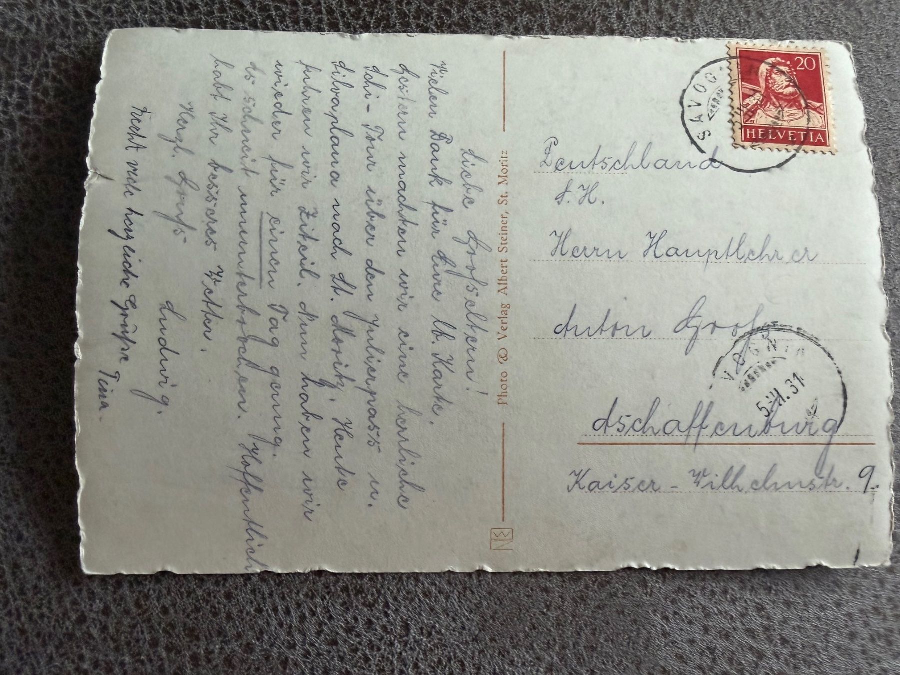 Albert Steiner St. Moritz 5608 Corvigliahütte Piz Nair (Gebraucht) in ...