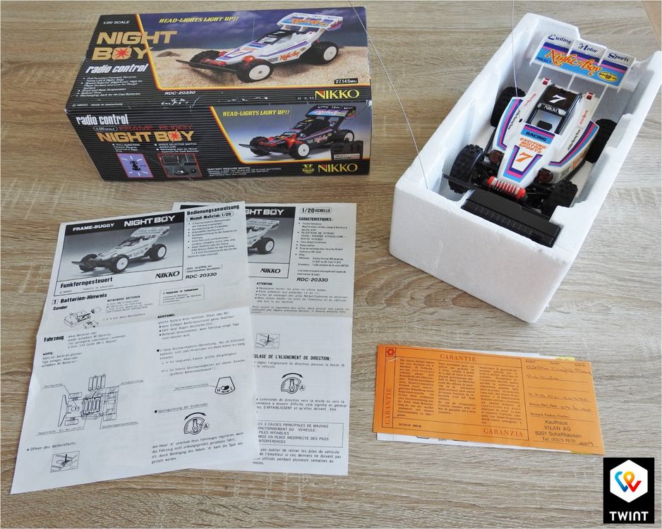 Nikko Night Boy RC-Buggy + OVP + Anleitung, von 1990 (Gebraucht) in ...