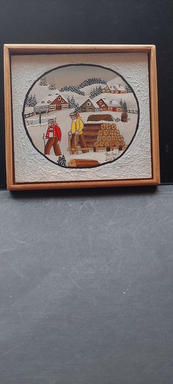 Super Appenzeller Bauernmalerei Bild Winter * 102 | Kaufen auf Ricardo