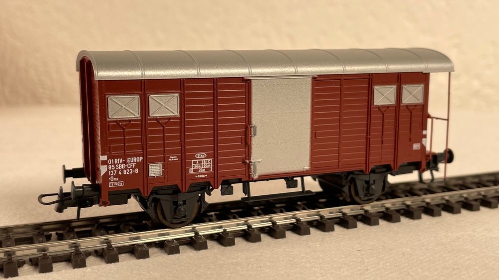 Roco 66204 - SBB Gms Gedeckter Güterwagen - NEU | Kaufen auf Ricardo