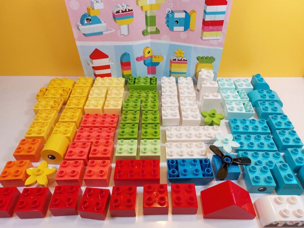 LEGO DUPLO 10909 Bauspass - Bausteine 80-teilig - Komplett (Gebraucht ...