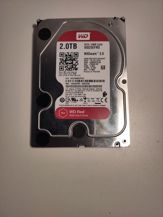 WD Red 2TB 3,5" SMR (Gebraucht) in Kloten für CHF 9 – mit Lieferung auf Ricardo kaufen
