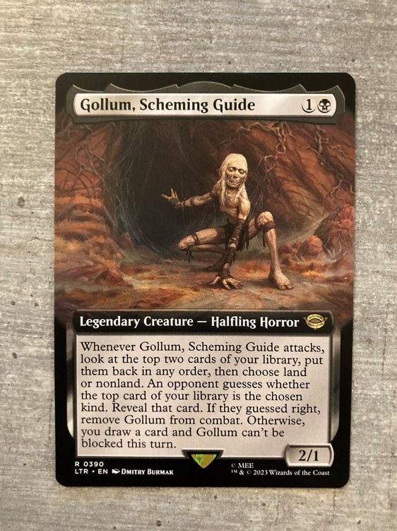 Extended Art Gollum, Scheming Guide The Lord of the Rings NM | Kaufen ...