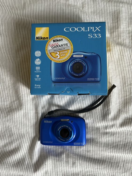 Nikon Coolpix S33 Unterwasser Kamera (Gebraucht) in Winterthur für CHF 15 – mit Lieferung auf ...