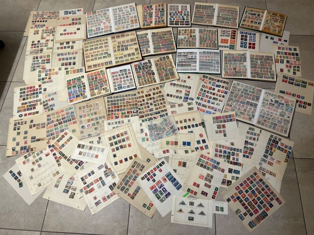 Grosser Briefmarken Nachlass Welt inklusive Schweiz! Ab 1.- (Gebraucht ...