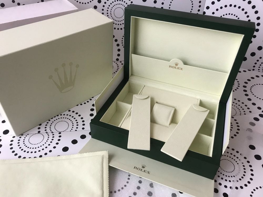 ROLEX ORIGINAL - XL MODELE WATCH CASE BOX ECRIN SCHACHTEL ! (Neu ...