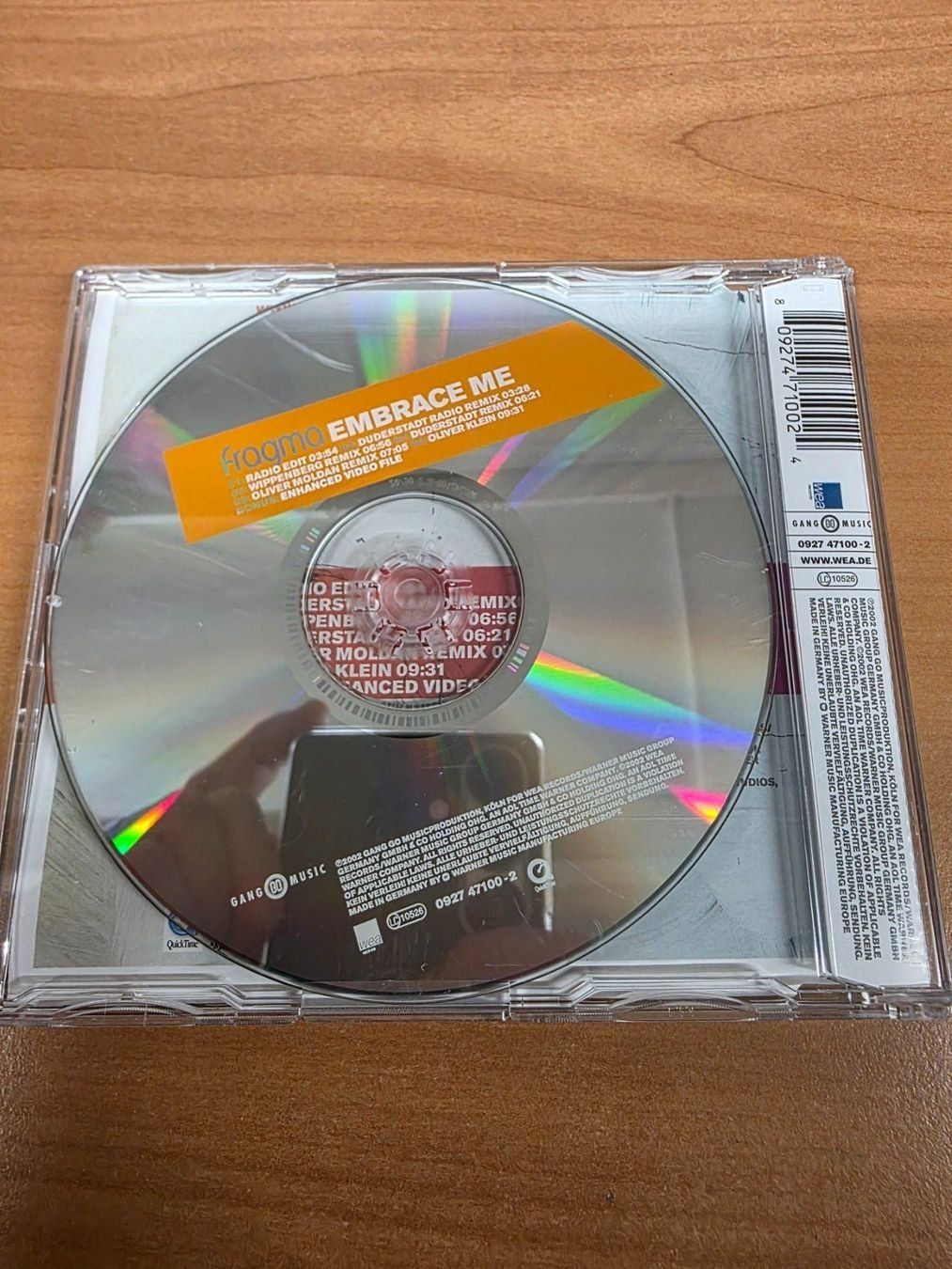 CD Single - Fragma – Embrace Me (2002) (Gebraucht) in Biberist für CHF ...