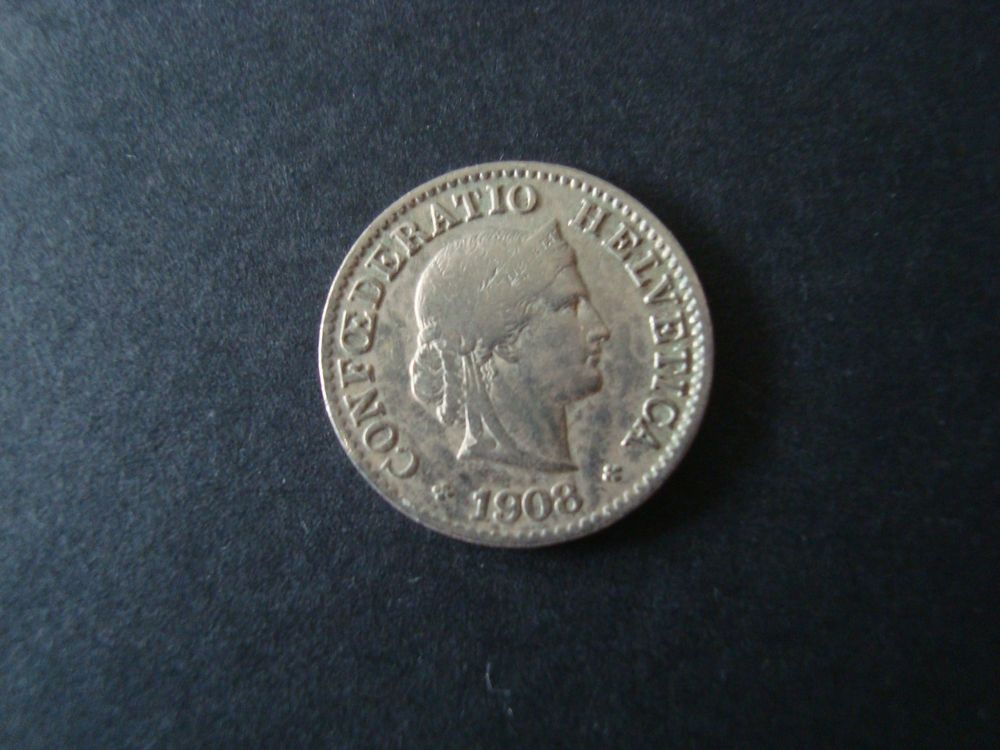 5 Rp 1908 vz (Gebraucht) in Gelterkinden für CHF 1 – mit Lieferung auf Ricardo kaufen