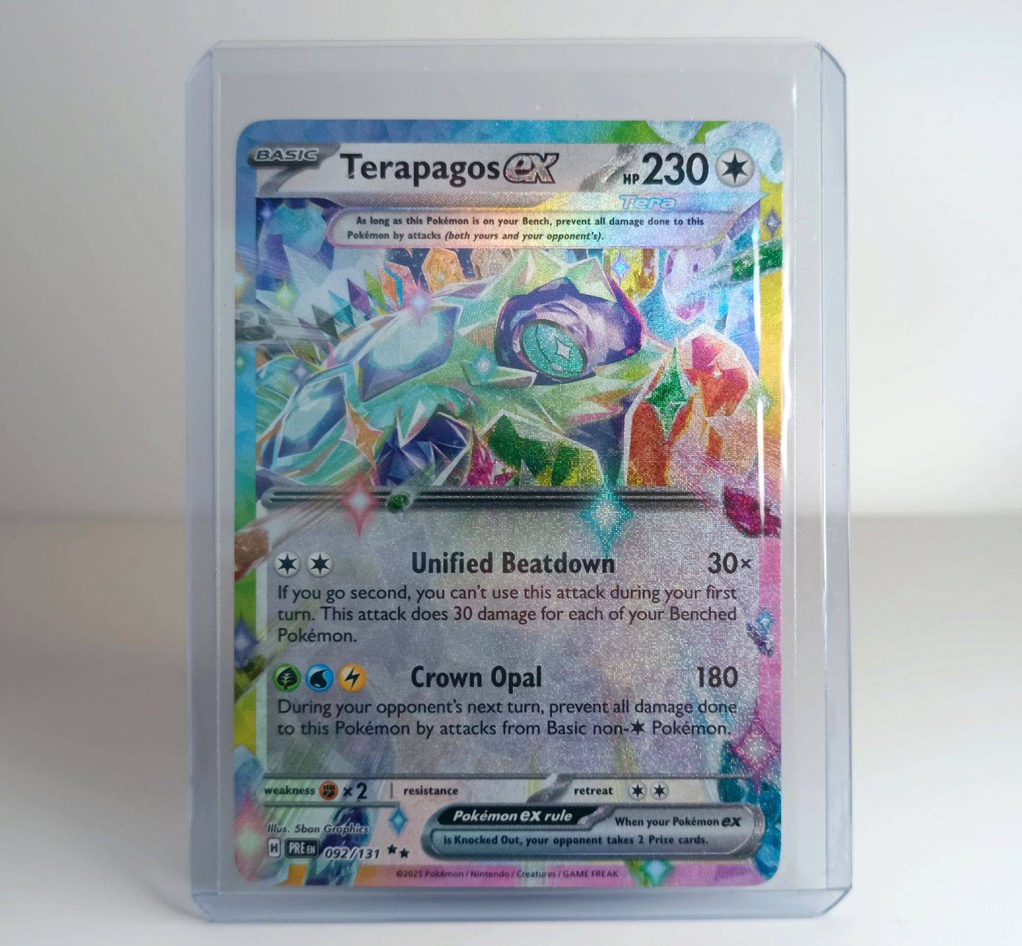 Terapagos ex 092/131 Pokemon Prismatic Evolutions PRE MINT (Neu (gemäss Beschreibung)) in Muraz ...