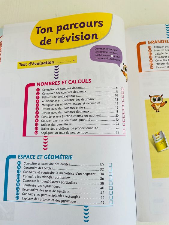 Cahier révision Maths /Chouette/ 8 Harmos / 11-12 ans / NEUF (Neu ...