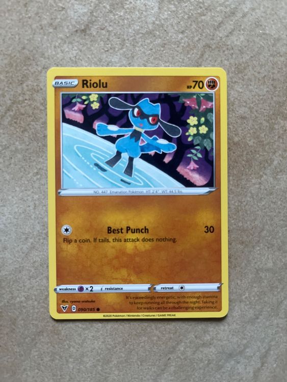 Carte Pokemon Riolu - Vivid Voltage - EN (Gebraucht) in Vernayaz für CHF 1 – mit Lieferung auf ...