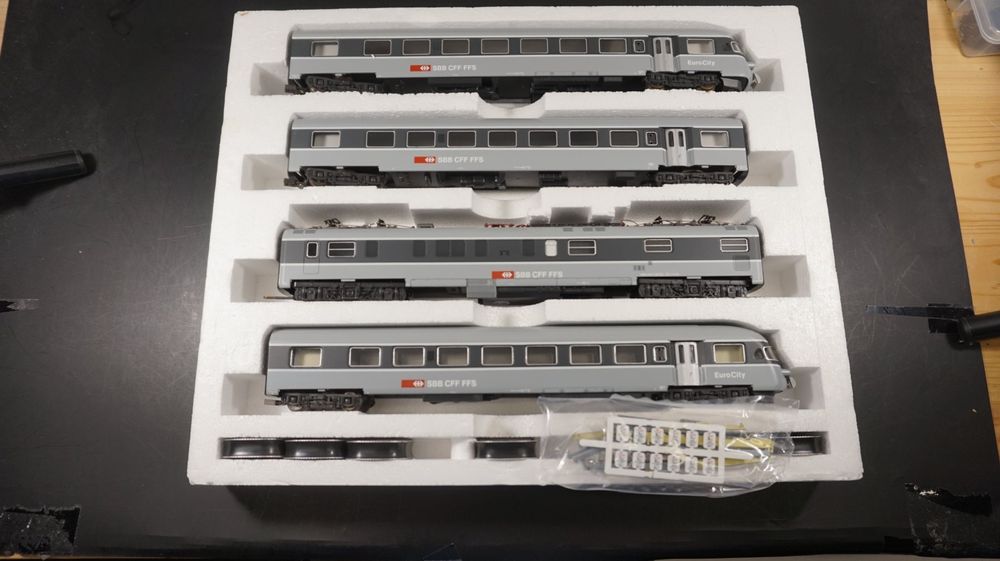 SBB (TEE) Eurocity " GRAUE MAUS " - HO/DC (Neu (gemäss Beschreibung ...