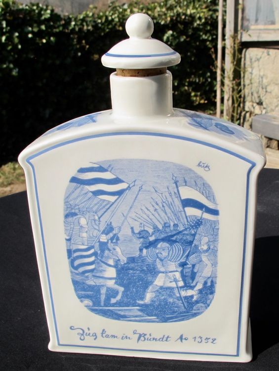 Zuger Kirsch Porzellan Flasche, Suisse Langenthal | Kaufen auf Ricardo