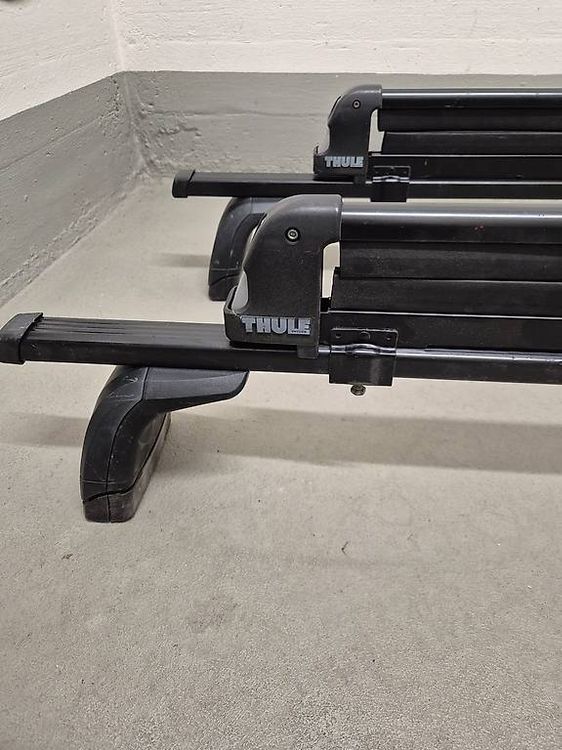 2x Thule Dachträger Skihalter Snowboardträger 727 | Kaufen auf Ricardo