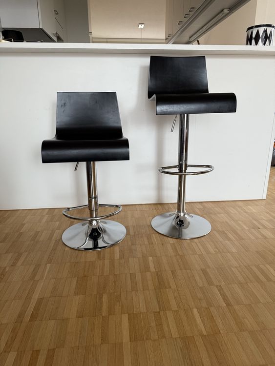 Barstühle schwarz mit chrom (Gebraucht) in Bern für CHF 50 – nur ...