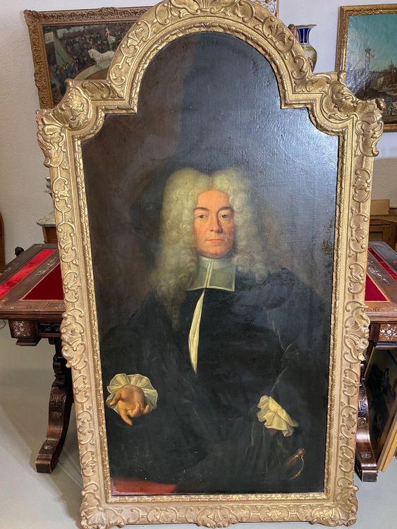 Antique Tableau peinture datée 1723 Johannes Frisching (D'occasion) à ...