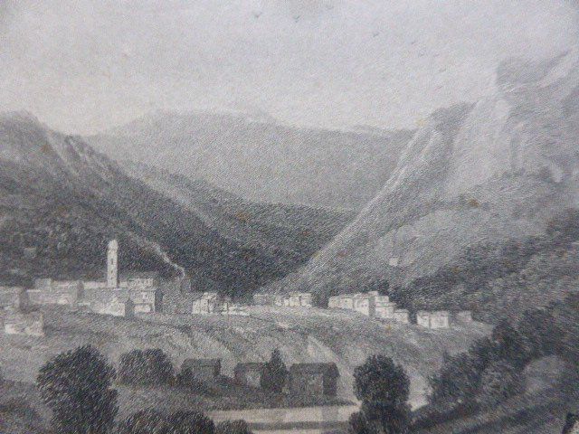 Melchtal,OW,Brown,Harling,Dorf,Leute,Stahlstich,1838 (Gebraucht) in ...