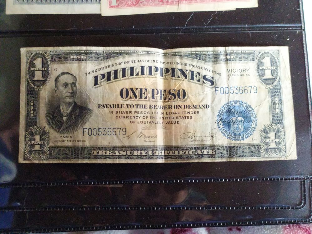 Rare Philippines 1 Peso Banknote Victory Issue F00536679 | Kaufen auf ...