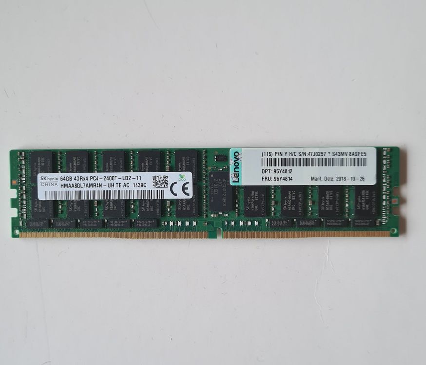 4x64Gb 4DRx4 PC4-2400T 256Gb RAM Set (Usato) a Belp per CHF 118 – con ...
