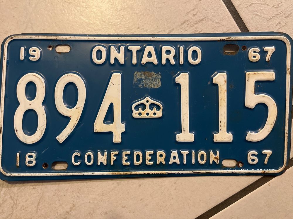 Ontario 1967 car number retro | Kaufen auf Ricardo