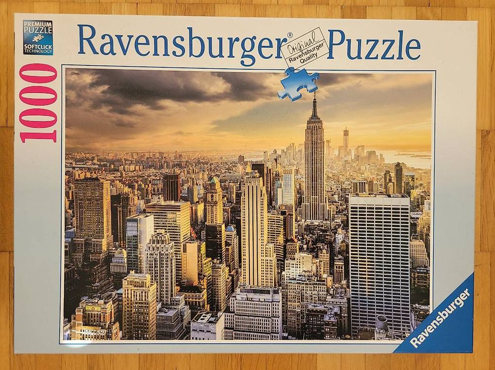 Ravensburger Puzzle 1000 Teile New York Skyline USA Gebäude (Gebraucht ...