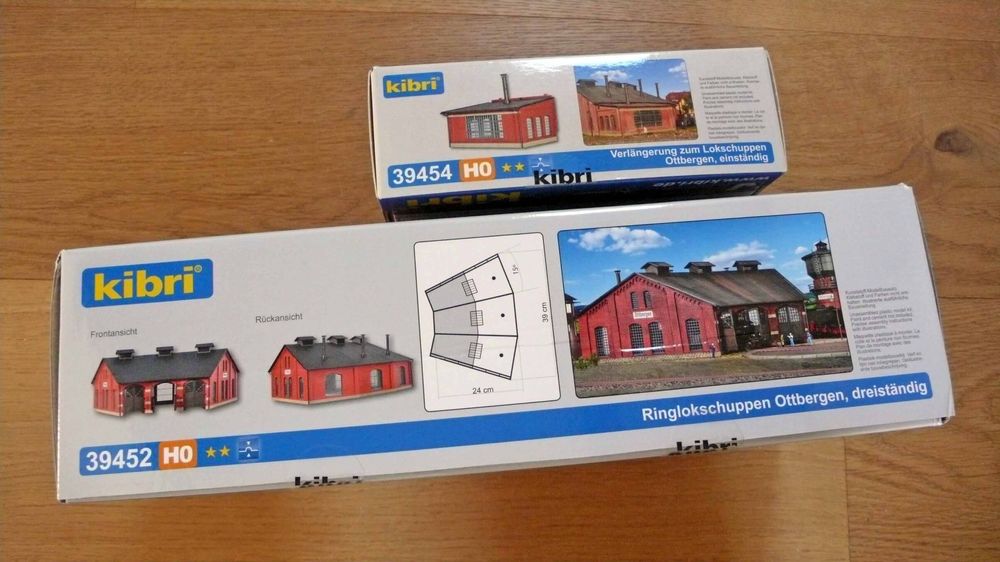 Kibri 39452 - Lokschuppen Ottbergen (inkl. Erweiterung) -OVP (Neu ...
