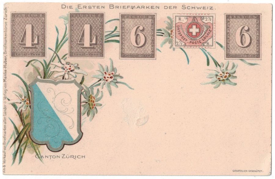 Die ersten Briefmarken der Schweiz - Canton Zürich (Gebraucht) in Frauenfeld für CHF 8.7 – mit ...