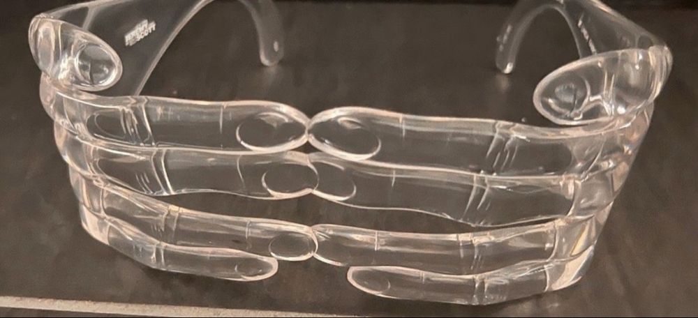 Neu Hände Sonnenbrille Jeremy Scott Linda Farrow Transparent (Neu ...