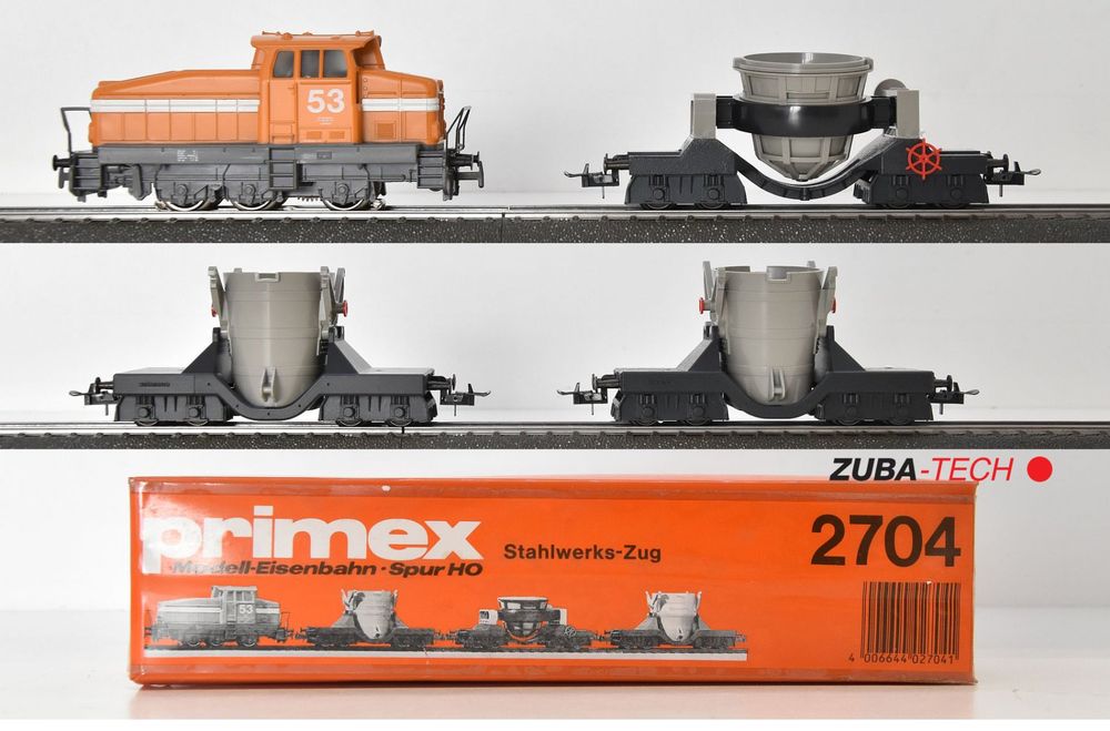 Primex 2704 Stahlwerkszug 4tlg H0 WS Analog mit OVP (Gebraucht) in St ...