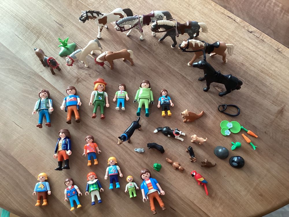 Playmobil Figuren-Set aus Mensch und Tier mind 33 Stück (Gebraucht) in Seftigen für CHF 22 – mit ...