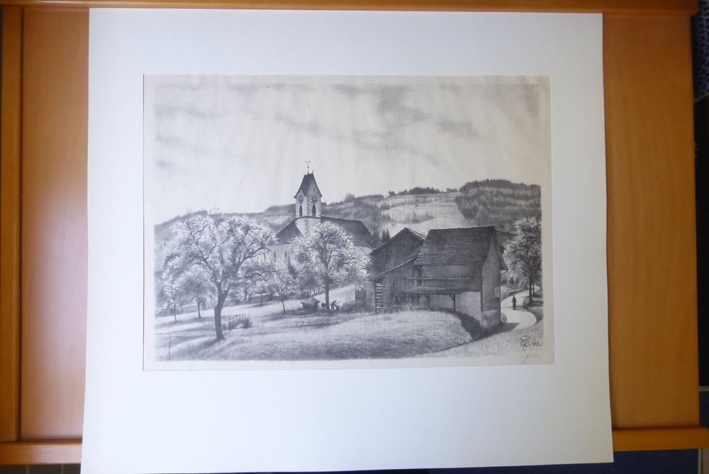 Eugen Zeller (1889-1974) Egg bei ZH - Litho - signiert 1943 (Neu (gemäss Beschreibung)) in ...