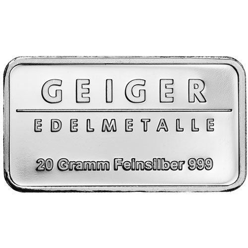 20 gr Geiger Edelmetalle Silber Barren | Kaufen auf Ricardo