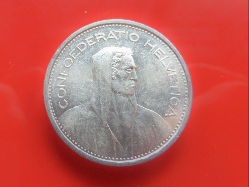TOP Schweizer 5 Fr 1966 vorz- SILBER Münze (Gebraucht) in für CHF 8 – mit Lieferung auf Ricardo ...