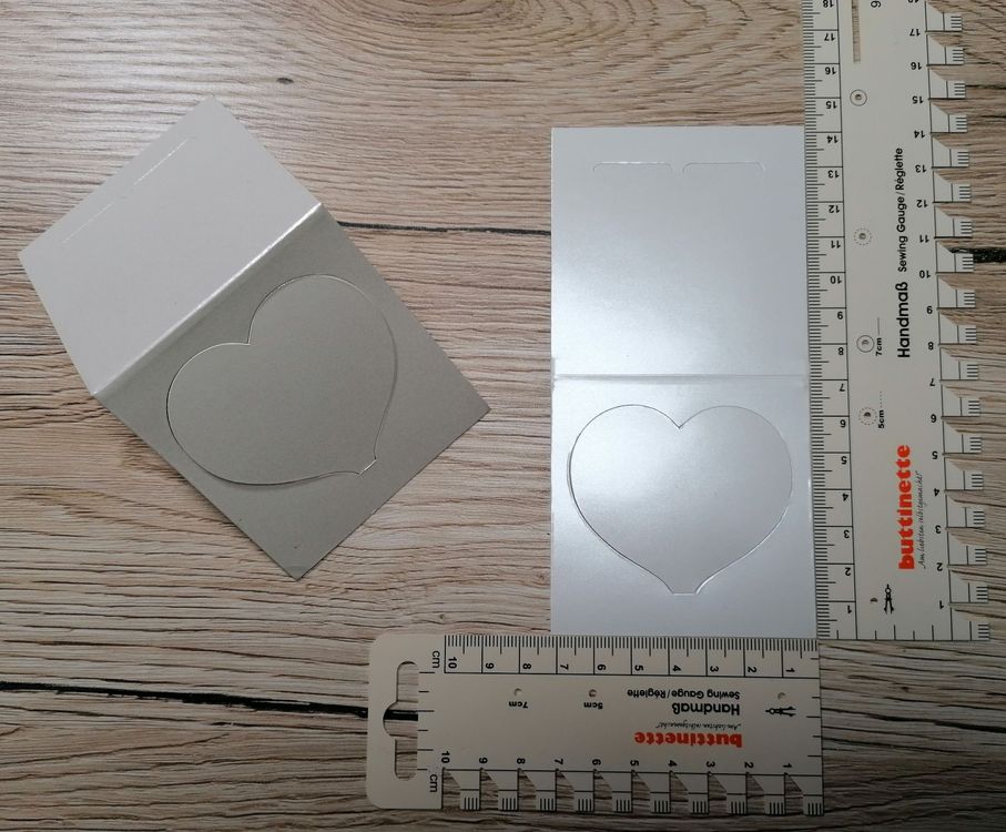 53x Karten Rohlinge mit Herz für DIY Grusskarten basteln (Neu (gemäss ...