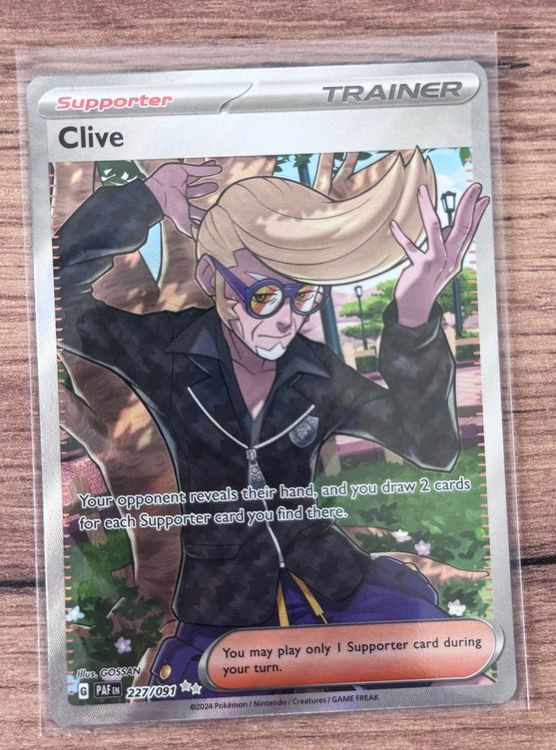 Clive FULL ART Pokemon Paldean Fates PAF 227/091 | Kaufen auf Ricardo