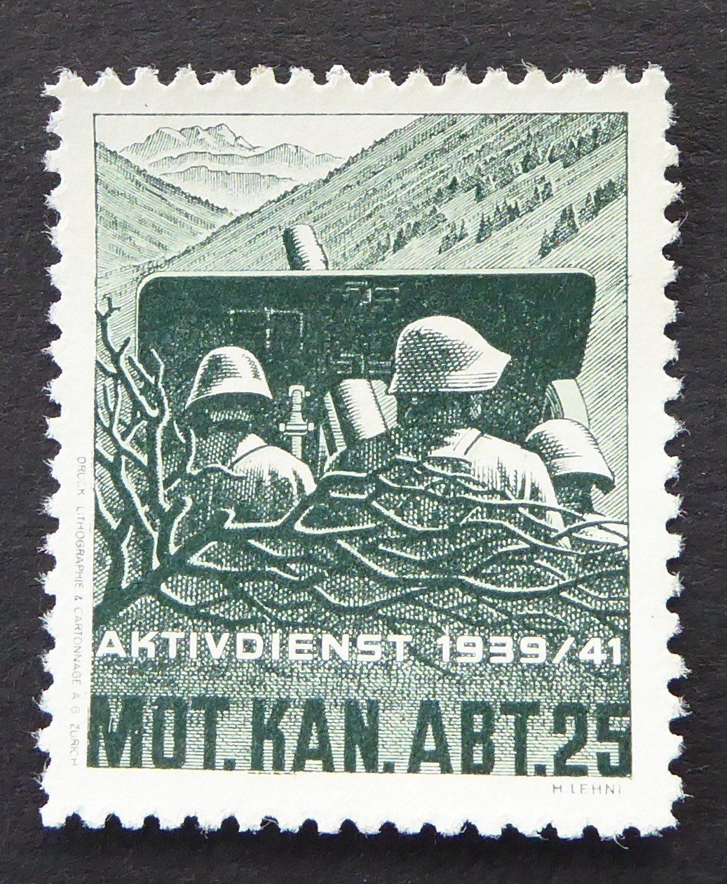 Soldatenmarken - Mot Kanonier Abt 25 - Wi Art 185 - * o.G. (Gebraucht ...