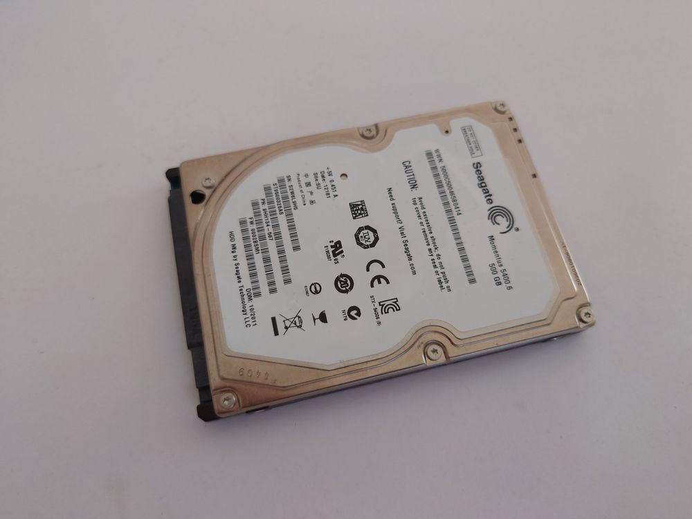 HDD - SeaGate - ST9500325AS - 500 GB - 2.5" (Höhe: 9.5mm) (Gebraucht ...