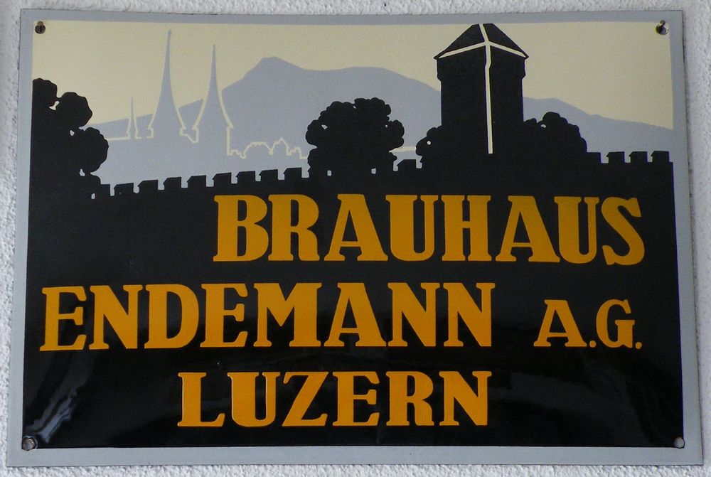Bier Brauerei Brauhaus ENDEMANN Luzern Email ( Eichhof ) (Gebraucht) in ...