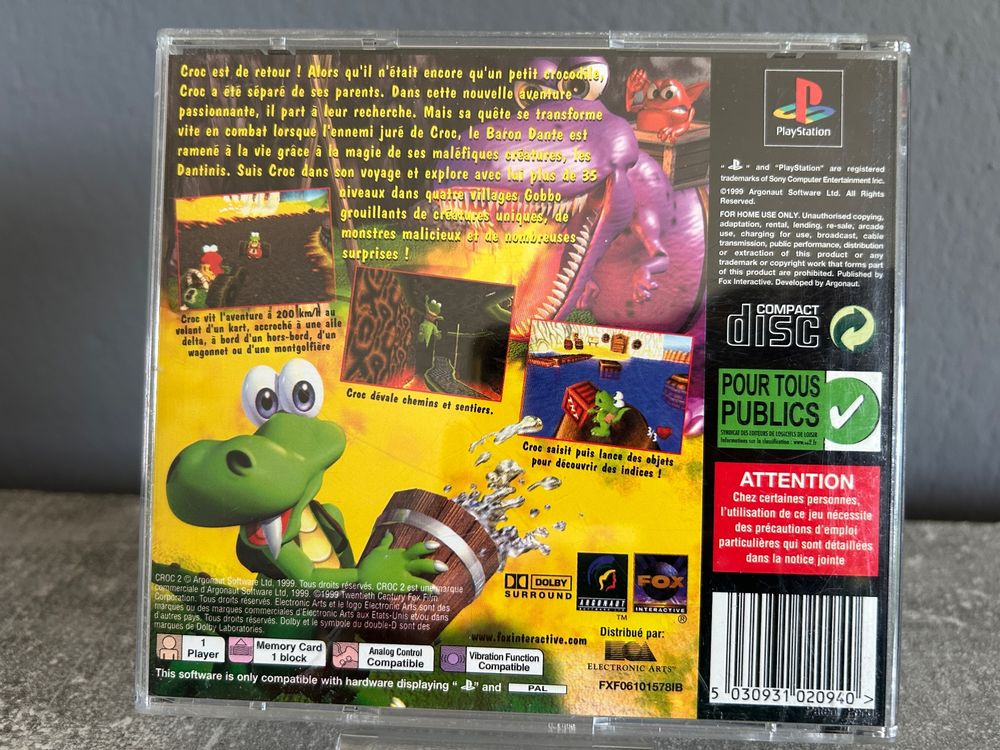 Croc 2 - PS1 (Gebraucht) in Oberglatt ZH für CHF 28.9 – mit Lieferung ...